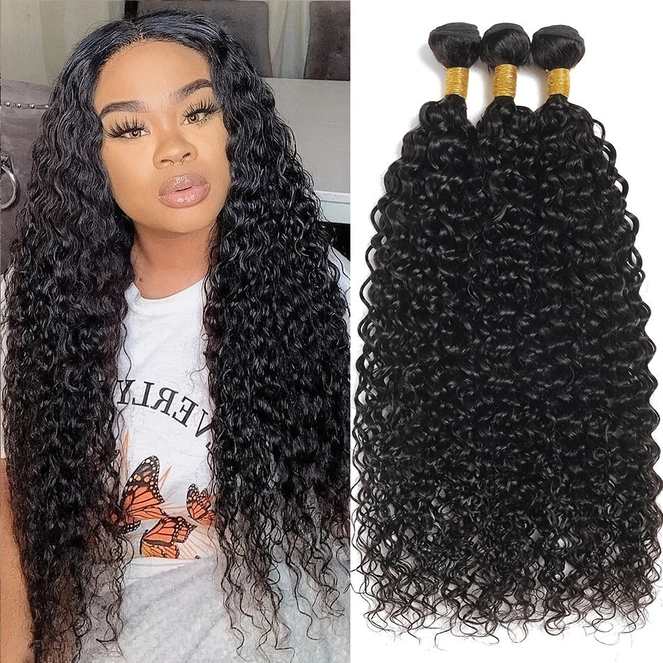 Virgin Peruvian Curly Hair 3 Bundles Human Hair Weave One More ...