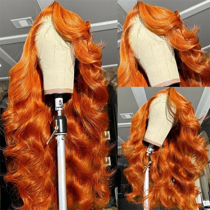 Ginger Wig Human Hair Colored Lace Front Wigs – OneMoreHair